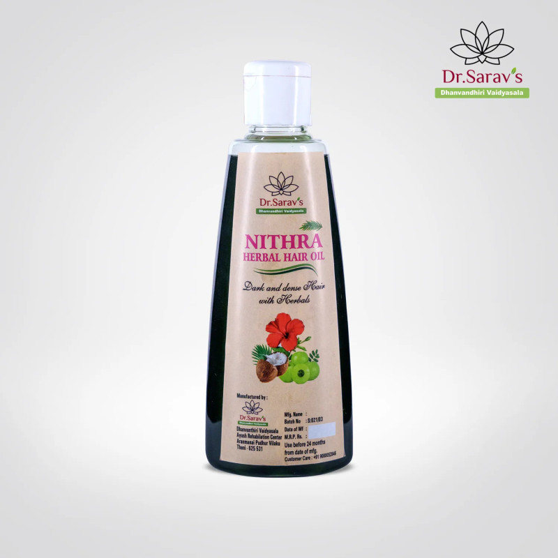 Buy Nithra Hair Oil online - Dhanvandhiri Vaidyasala Shop, Theni
